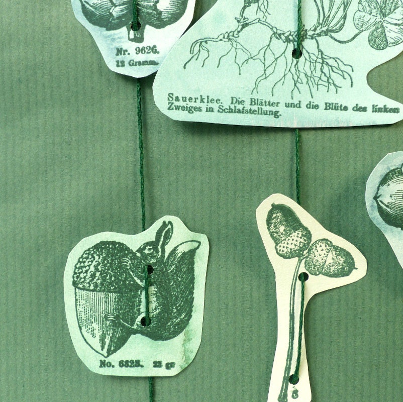 Woodland rubber stamp / Acorn / Unmounted rubber by MAKIstamps