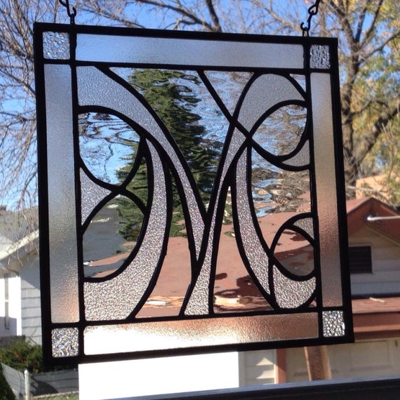 Monogram stained glass by RyansStainedGlass on Etsy