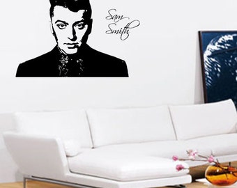 Sam Smith Wall Art - Vinyl Wall Art Sticker Decal - Living Room ...