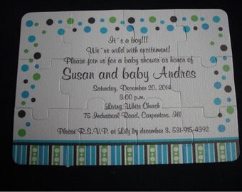 Puzzle invitation | Etsy