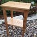 Handcrafted Wood Cribbage Table Small Side Table