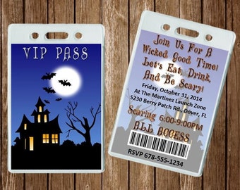 Items similar to Monster High Invitation VIP PASS- Printable or Printed ...