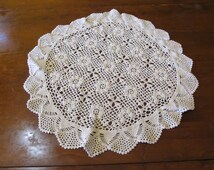 Popular items for round table doily on Etsy