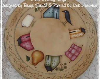 Prim Bunny with Eggs by Deb Antonick email pattern packet