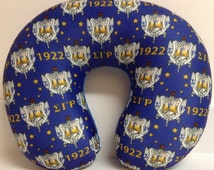 Sigma Gamma Rho Travel Pillow in Blue