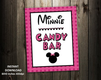 Popular items for minnie candy bar on Etsy