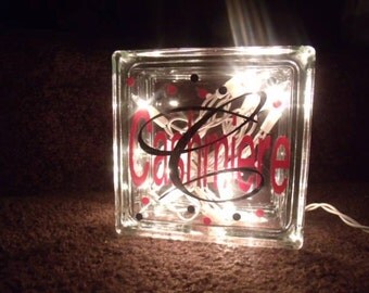 Custom glass blocks | Etsy