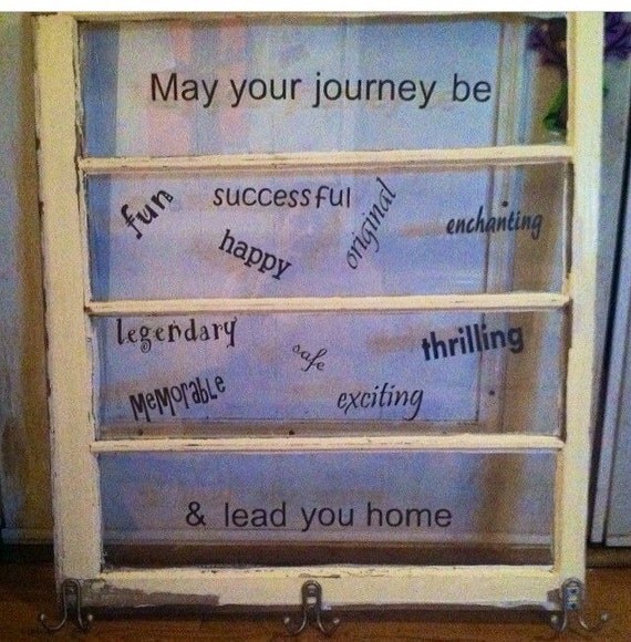 Items similar to Upcycled vintage window coat rack on Etsy