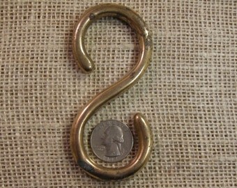 Popular items for brass s hook on Etsy