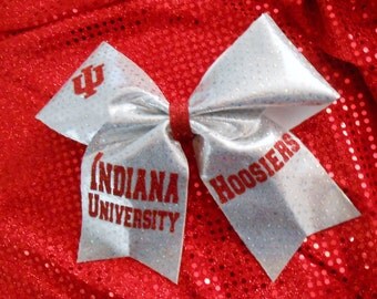 Cheer Bow Inspired by Indiana University Hoosiers IU
