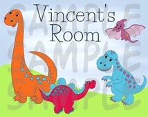 Popular items for dinosaur room decor on Etsy
