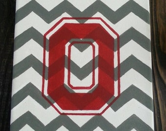 Ohio State Block O on chevron
