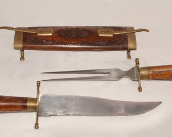 Vintage carving set | Etsy