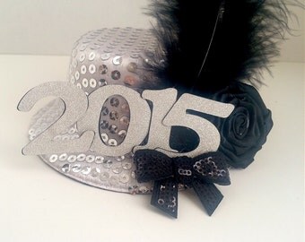 Class of 2015 Mini Top Hat- Graduation Hat- Grad Party Hat
