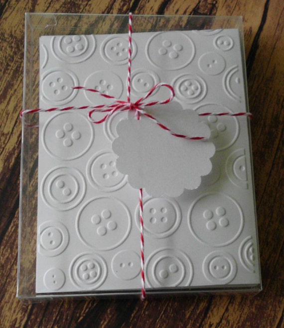 Assorted Tree Cards Set of 5 White Embossed Tree by WriteCards