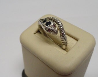 Popular items for silver snake ring on Etsy