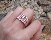 Popular items for rustic gold rings on Etsy
