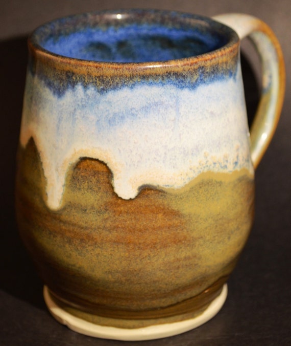 Items similar to Hand-crafted ceramic stoneware glazed art mug from ...