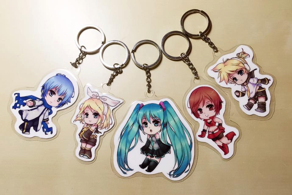 Vocaloid Chibi keychain set by ArisaChibaraFanart on Etsy