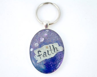 Mustard Seed Key Chain Faith Car Key Ring Christian Accessories Baptism ...