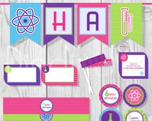 Popular items for mad science party on Etsy