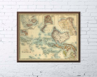 Europe map Japanese map of Europe Historic map by AncientShades