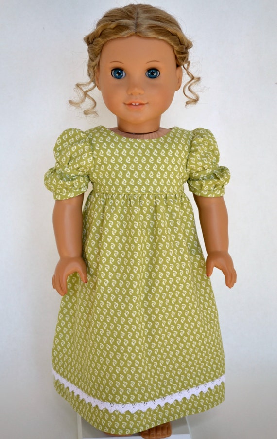 American Girl 18 Inch Historical Doll Dress Regency Era Empire
