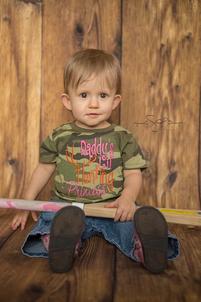 Daddy's Lil Hunting Princess Hunting Shirt Camo Baby