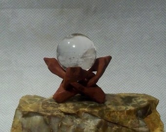 Crystal ball stand | Etsy