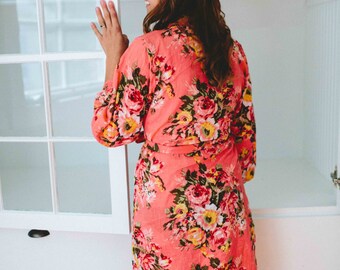 Coral robe | Etsy