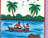 Haitian note cards by Haitinotecards on Etsy
