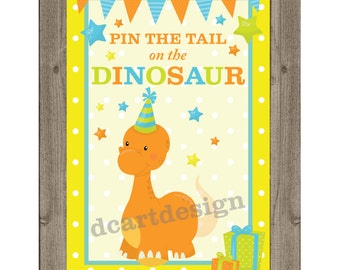 Unique dinosaur party game related items | Etsy