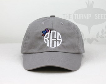 Ladies' Monogram Baseball Cap Custom Color Hat by TheTurnipSeed