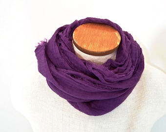 Dark purple scarf | Etsy