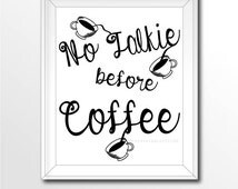 Unique not before coffee related items | Etsy