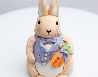 Bunny cake topper | Etsy