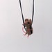 Felt mouse necklace Mouse swing Cute Jewelry Charm animal