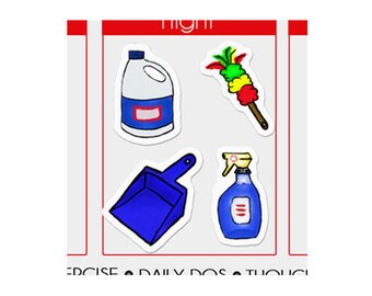 Popular items for cleaning stickers on Etsy