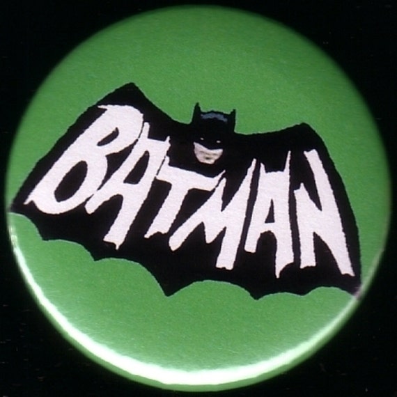 Batman 1966 TV SHOW BATMAN Button Badge Pinback Pin by BeatGorilla