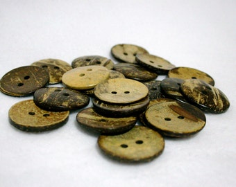 Natural wood buttons | Etsy