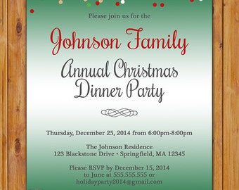 Popular items for family dinner on Etsy