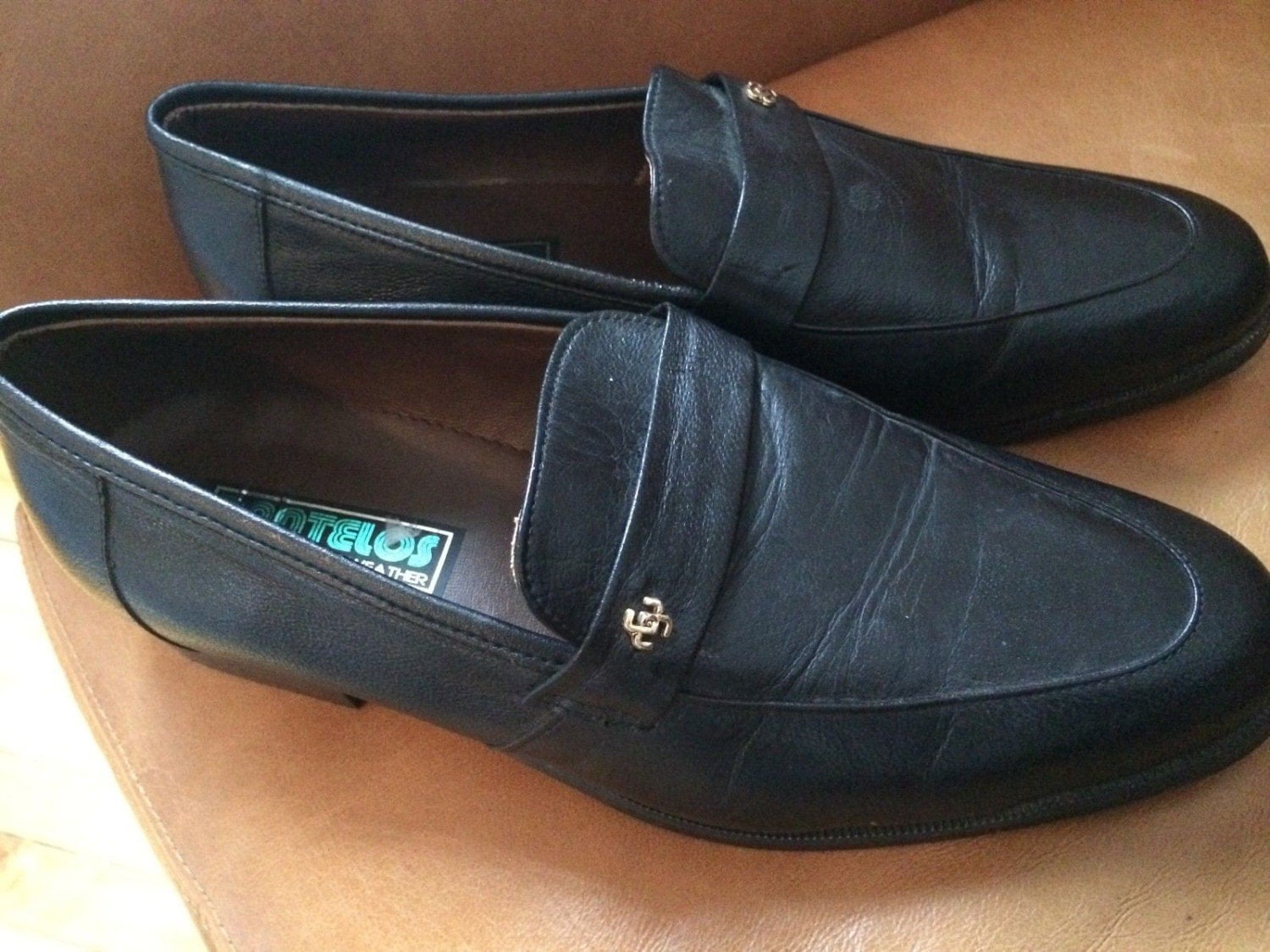 Handmade Mens Shoes Black Leather European By Suzypoodlevintage