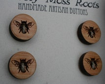 Popular items for bee buttons on Etsy
