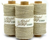 Natural Hemp Cord 1mm, 405 Feet, Polished Hemp Twine, Hemp Cord, Twine