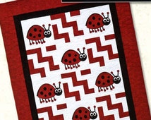 Popular items for ladybug quilt on Etsy