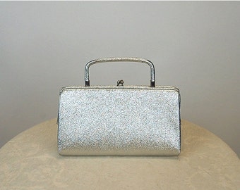 Popular items for silver purse on Etsy