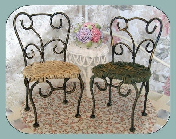 Miniature Chair Decor Doll Chair Doll Furniture Miniature Furniture ...