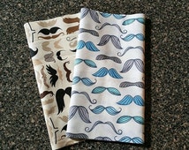 Popular items for mustache fabrics on Etsy