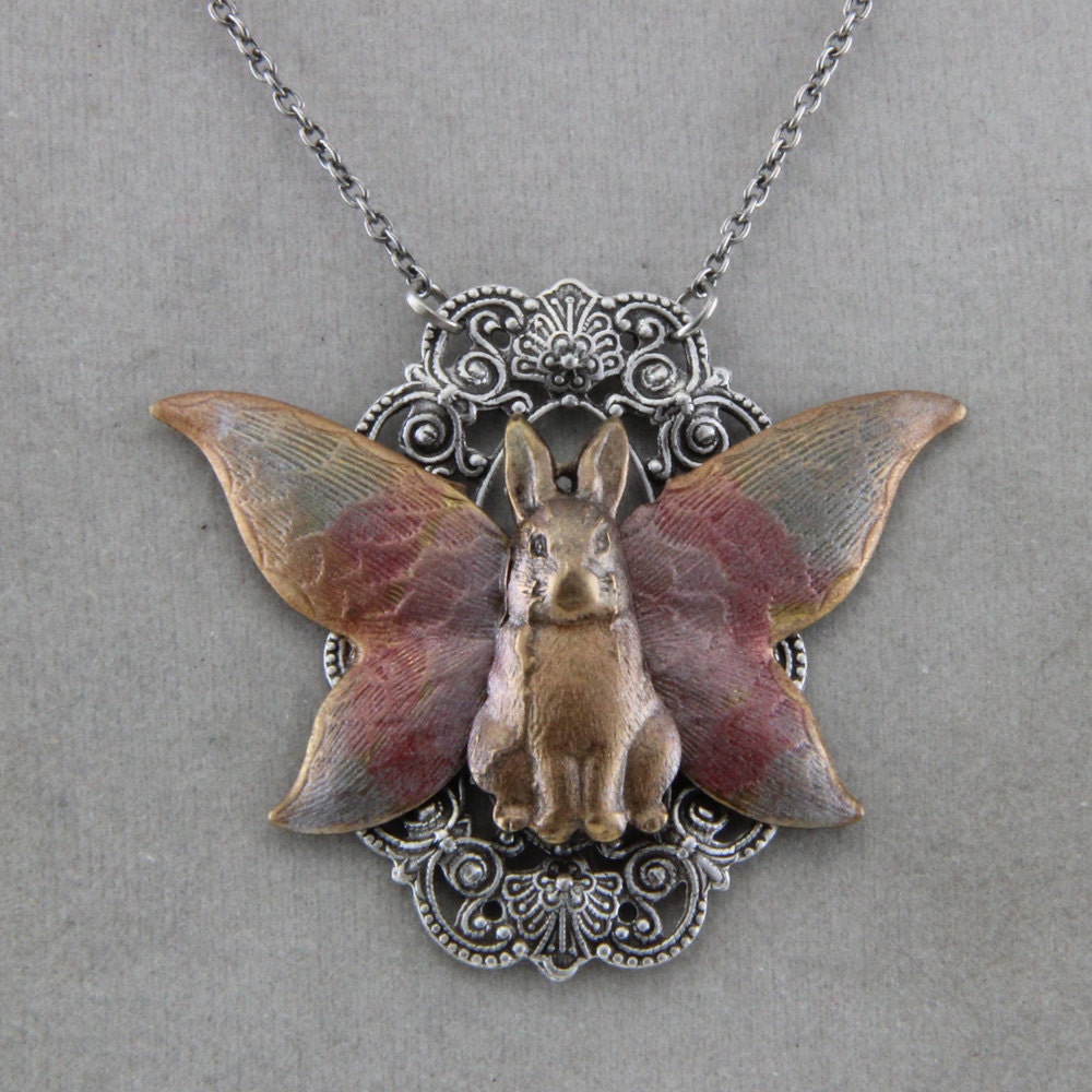 Renaissance Faire Rabbit Angel Winged Rabbit Art by oscarcrow