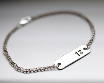 Name tag bracelet | Etsy